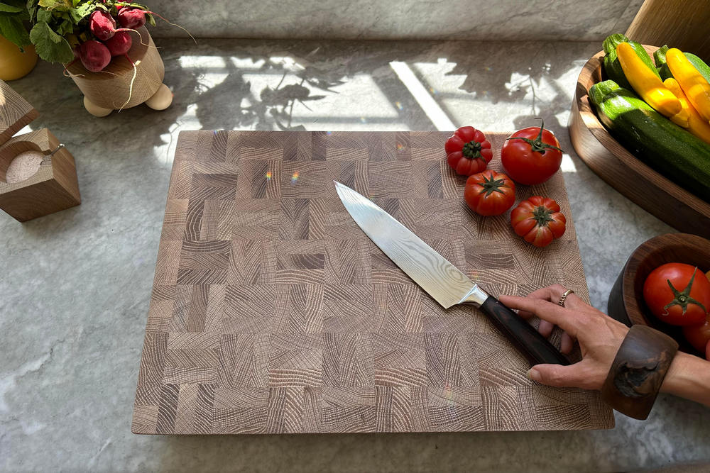 Rectangle Chop Block - The Wooden Palate